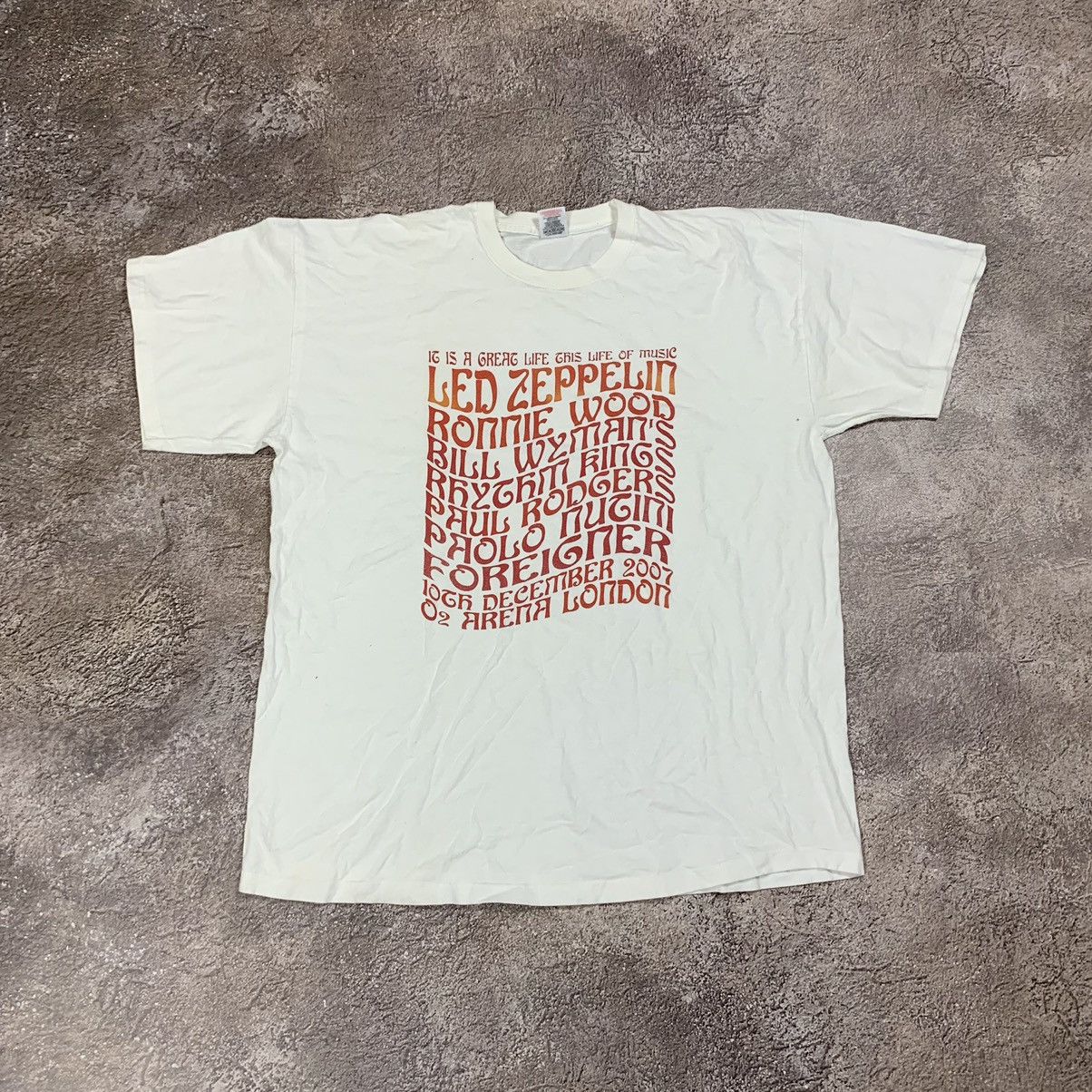 Band Tees × Streetwear × Vintage VINTAGE LED ZEPPELIN ABSTRACT CREEPY ...