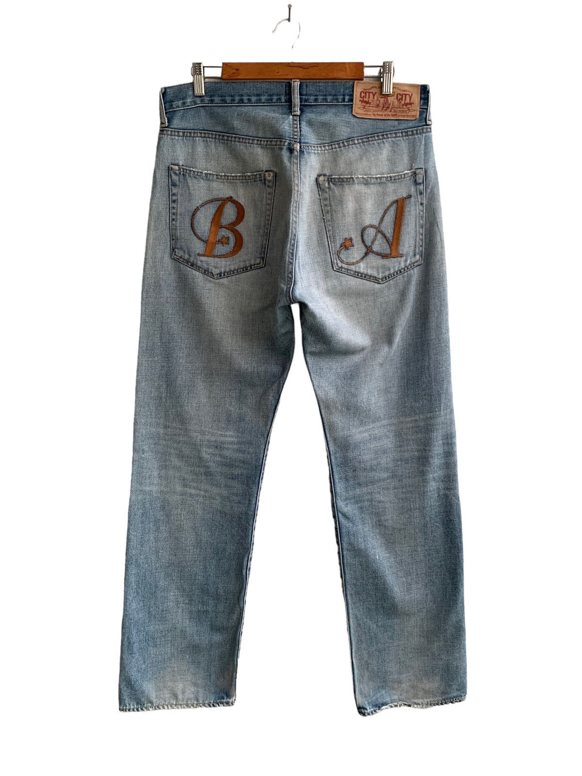 Bape Vintage Bathing Ape Embroidery Back Pocket Jeans | Grailed