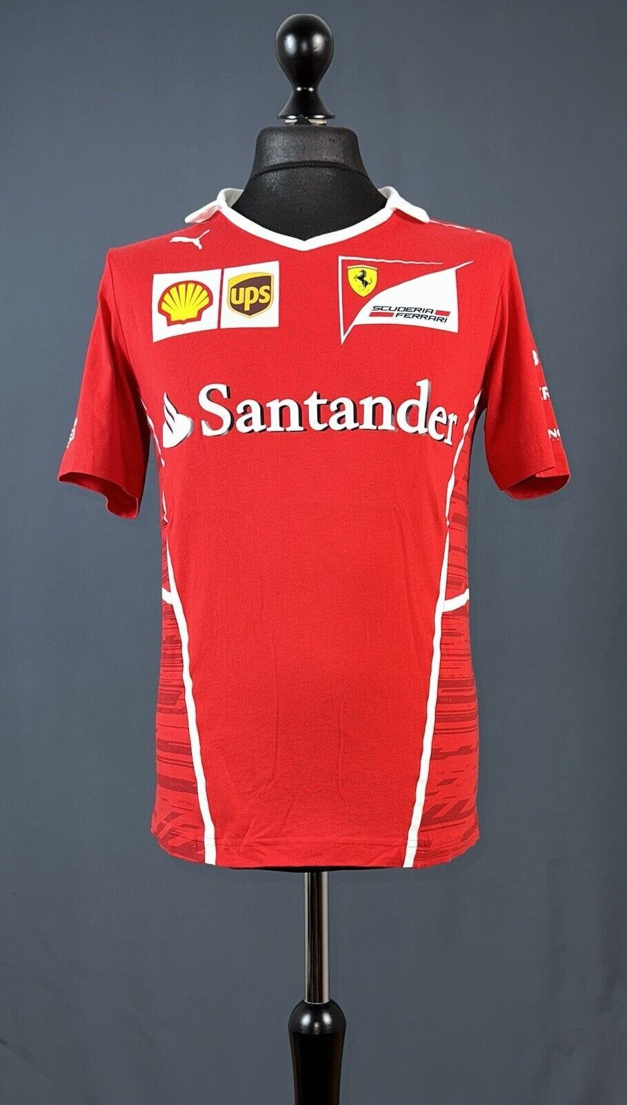 Ferrari × Puma Ferrari Scuderia Formula 1 Racing Team Shirt Santander ...