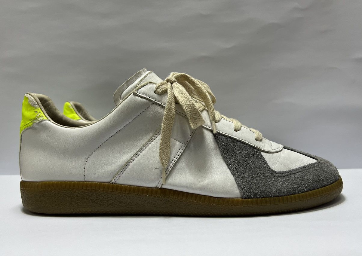 Maison Margiela Maison Margiela Replica Color Block Leather Low Top Sneakers | Grailed