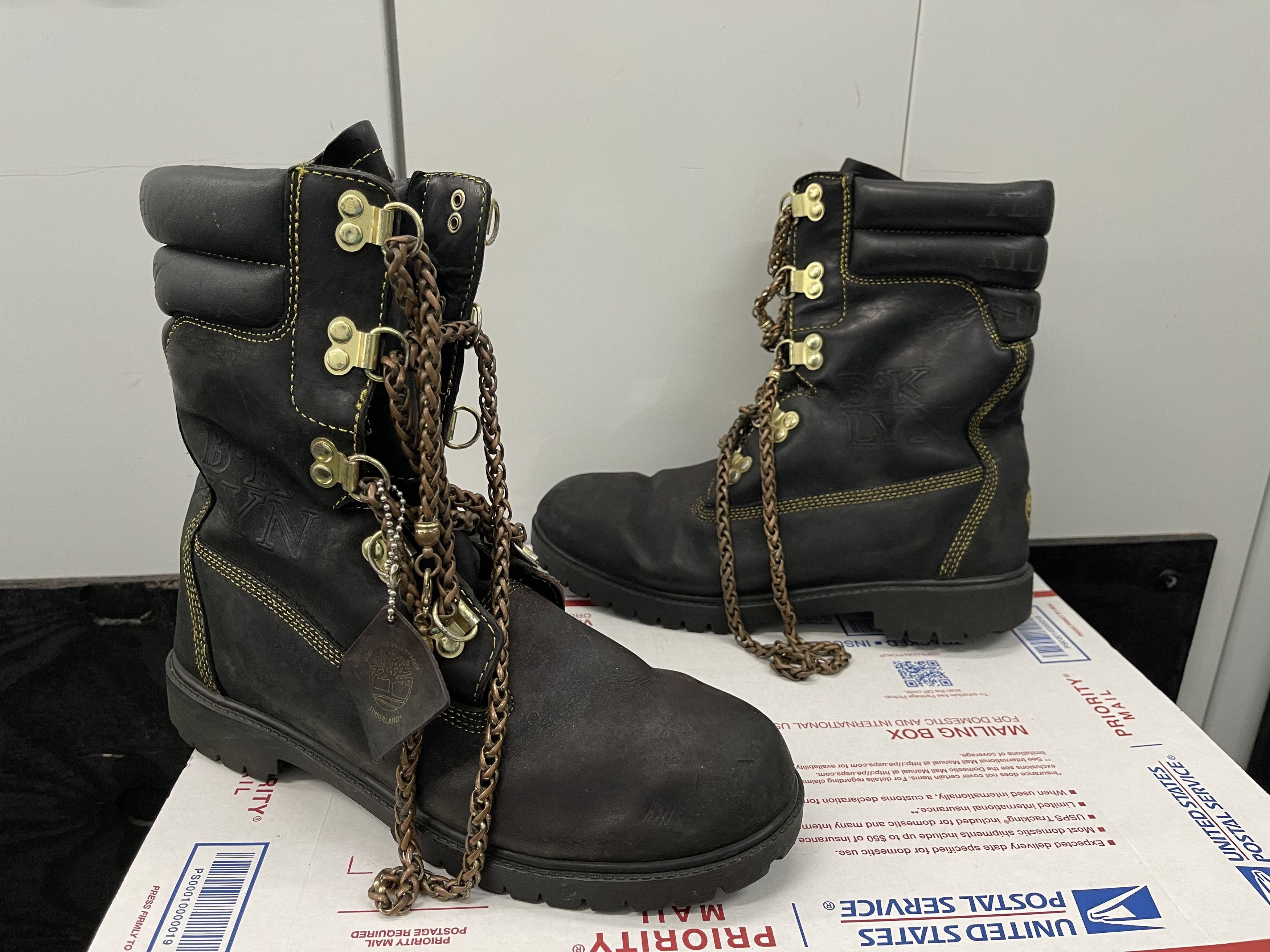 Timberland RARE Vintage 2000s Timberland Brooklyn Zoo Boots chain-laced ...
