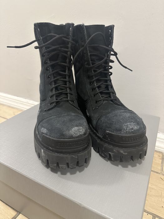 Balenciaga COMBAT STRIKE 20MM BOOT | Grailed
