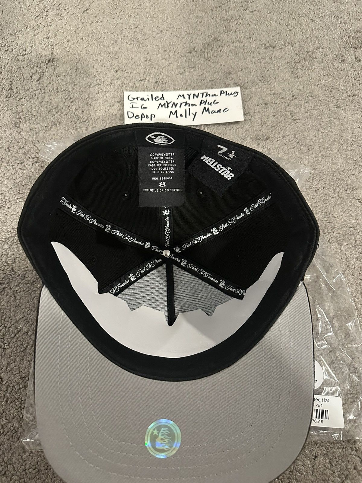 HELLSTAR HellStar OG Black Fitted Hat Size 7 1/4 | Grailed