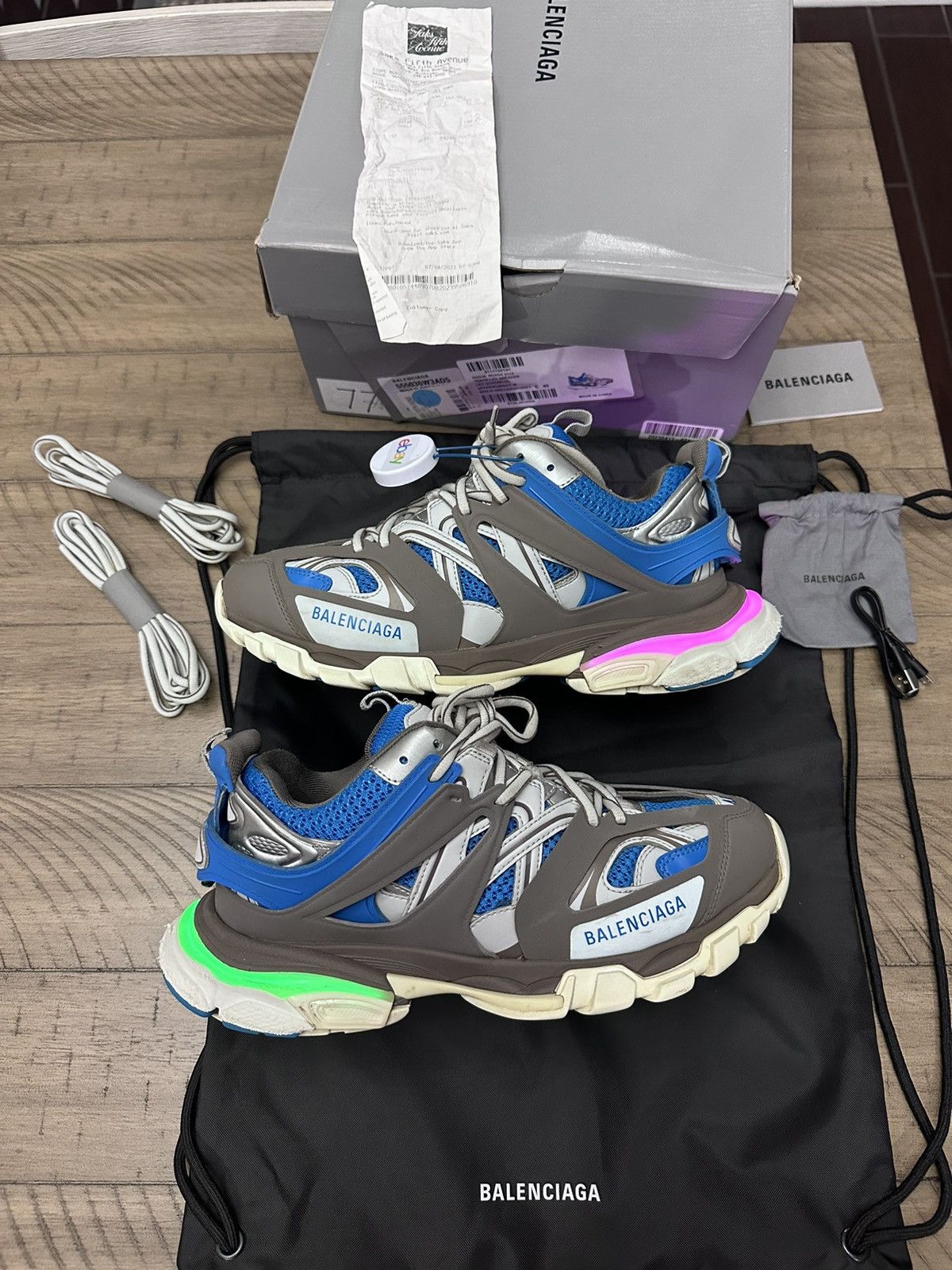 Balenciaga Balenciaga led track | Grailed