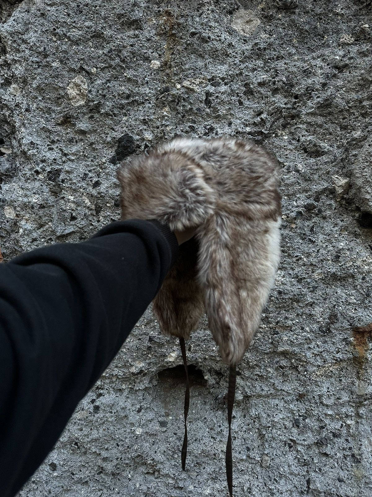 Military Archive Mohair Fuzzy Hat Ushanka Mil-Tec Avant Garde Punk ...