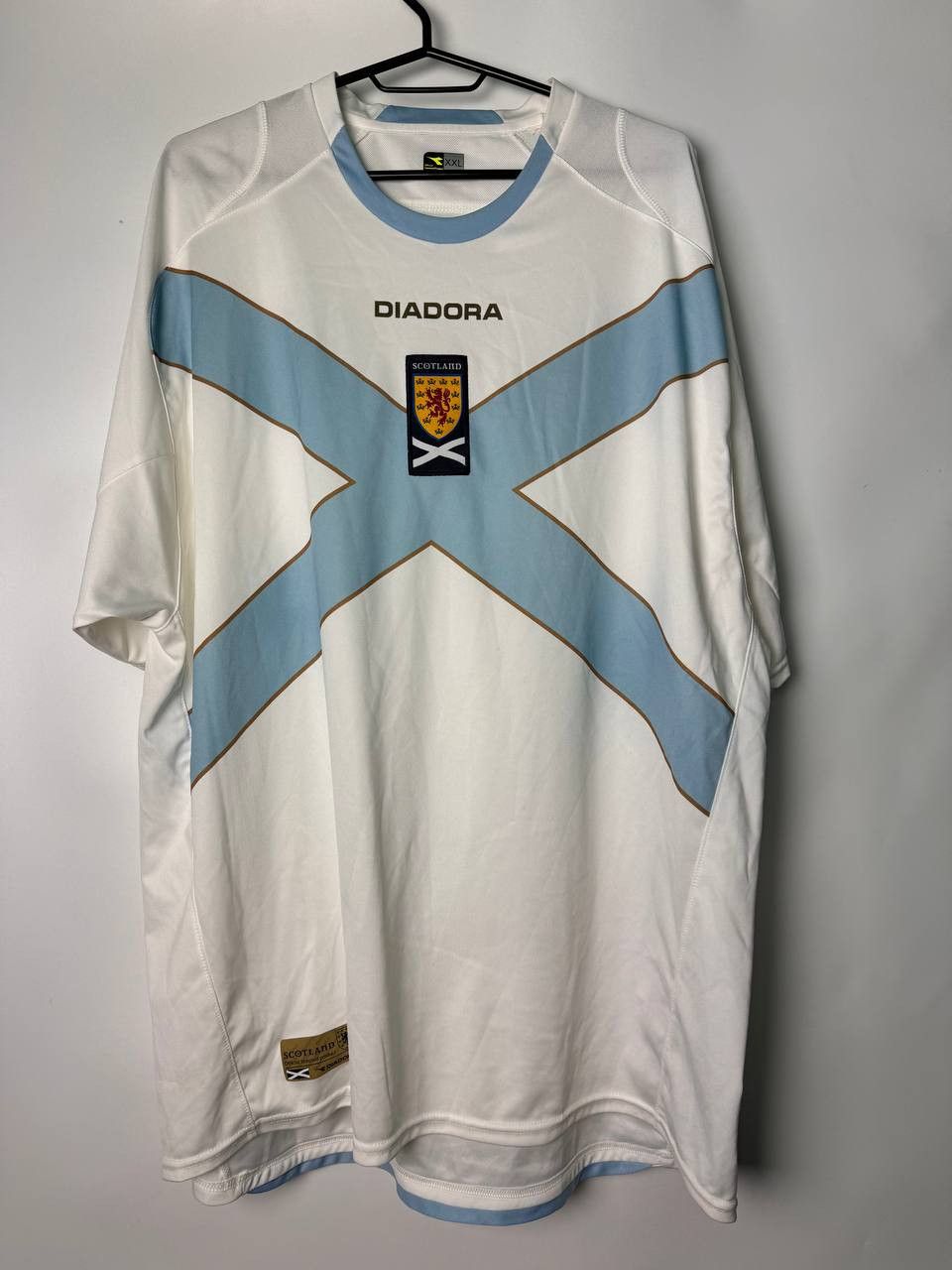 Diadora × Vintage SCOTLAND 2007/2008/2009 AWAY FOOTBALL SHIRT SOCCER ...
