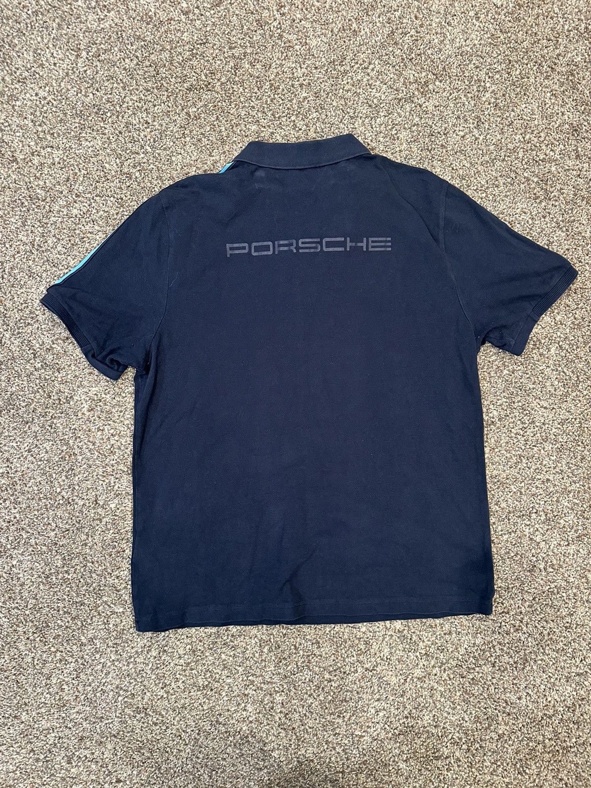 Porsche Design × Racing × Vintage Porsche martini racing blue/red polo ...