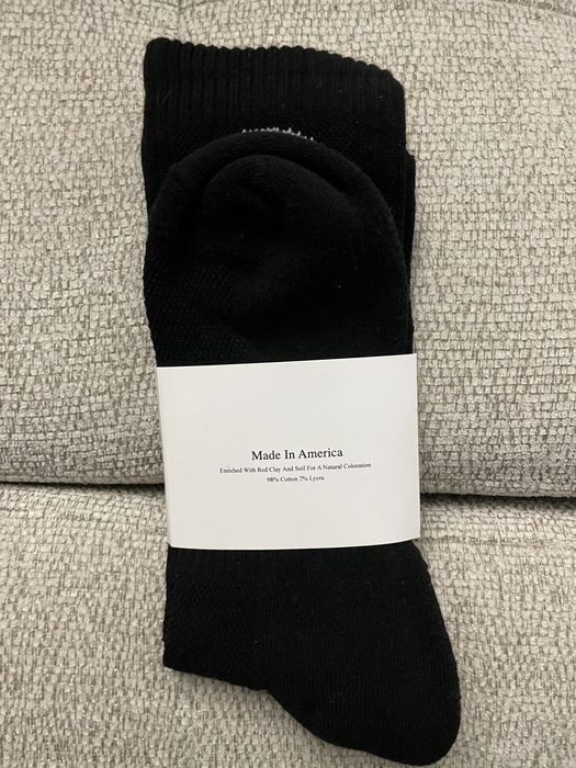 HIDDEN Hidden Logo Sock Black | Grailed