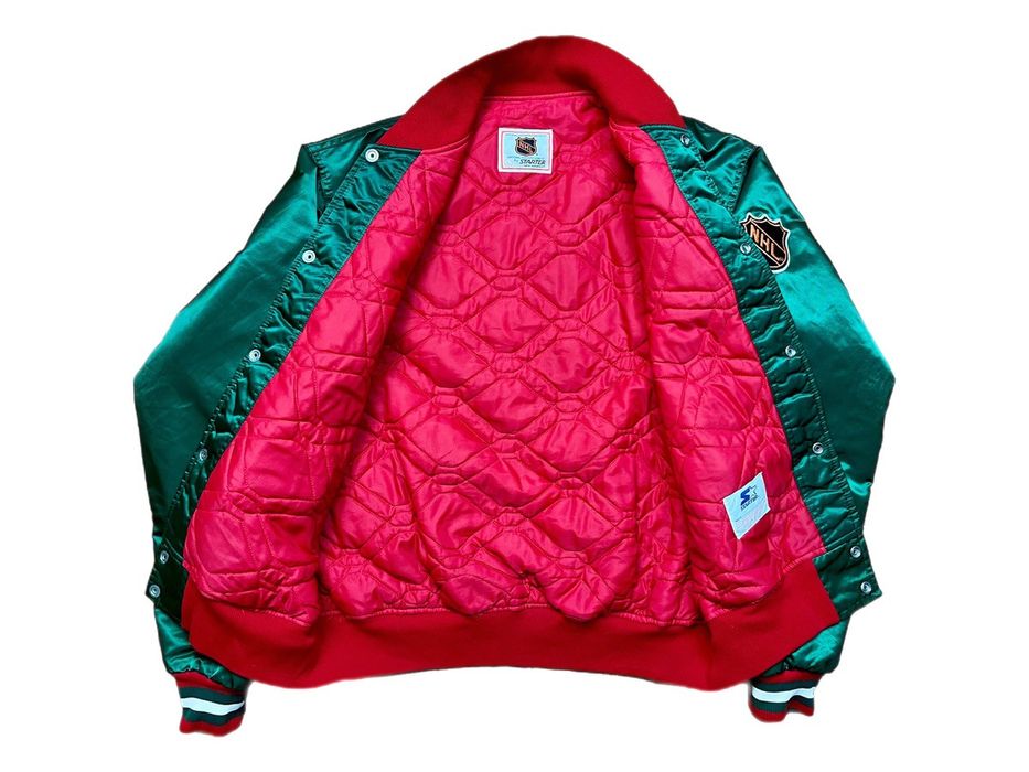 Vintage Vintage New Jersey Devils Starter Satin Bomber Jacket | Grailed