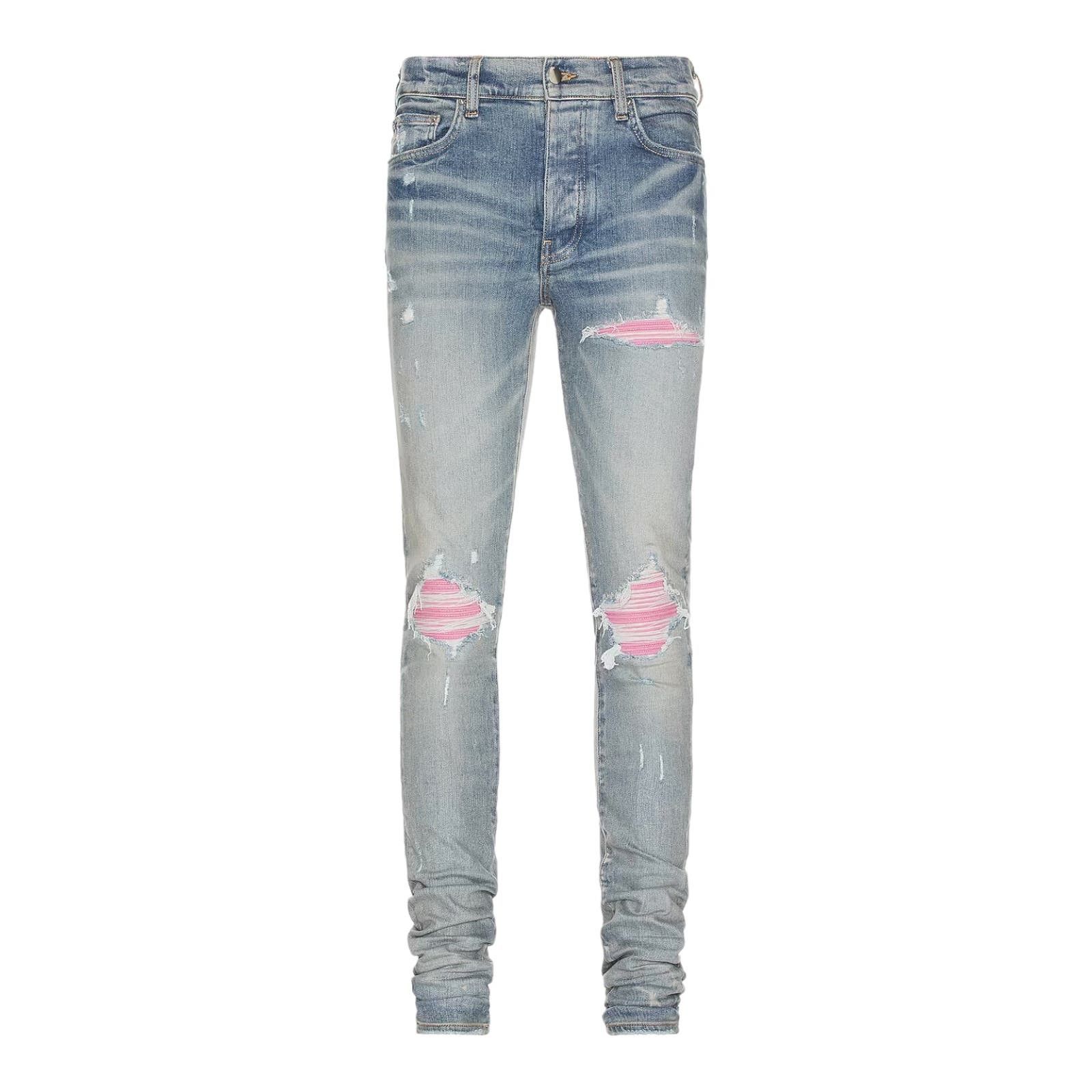 Amiri Amiri MX1 Pink Ultrasuede Jeans Clay Indigo | Grailed