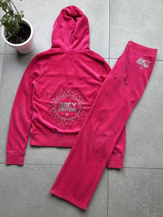 Juicy Couture Juicy Couture Black Label Velour Track Suit | Grailed