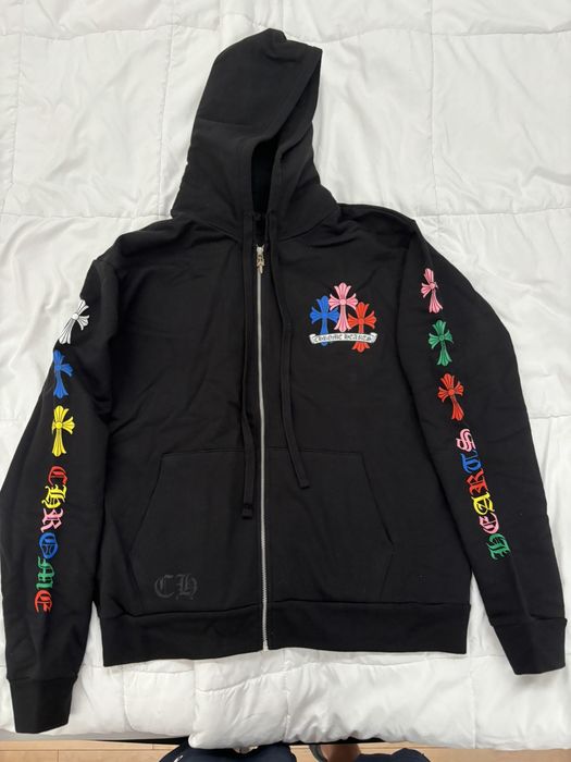 Chrome Hearts Chrome Hearts multicolor zip up hoodie | Grailed