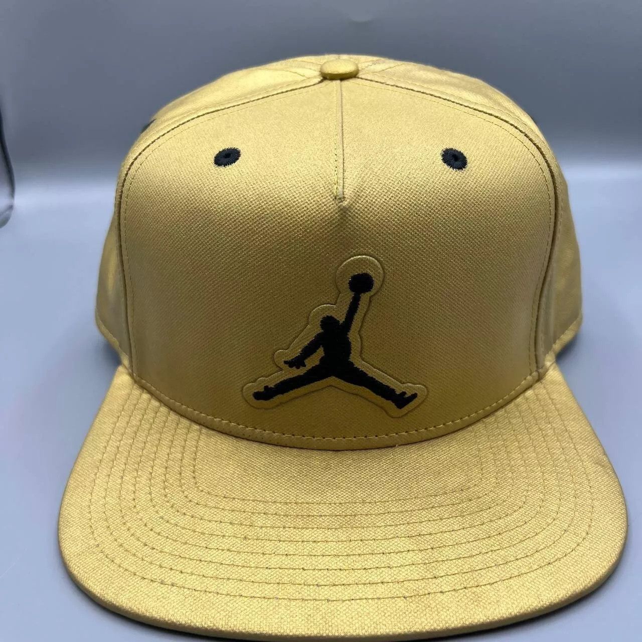 Jordan Brand Air Jordan Hat Men Gold Jumpman Black Logo Snap Back Cap ...