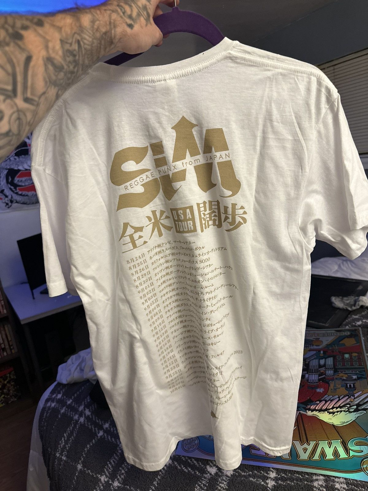 Rare 2023 SiM USA Tour tee | Grailed