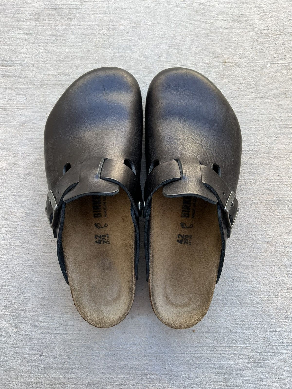 Birkenstock Black Leather Birkenstock Clogs | Grailed