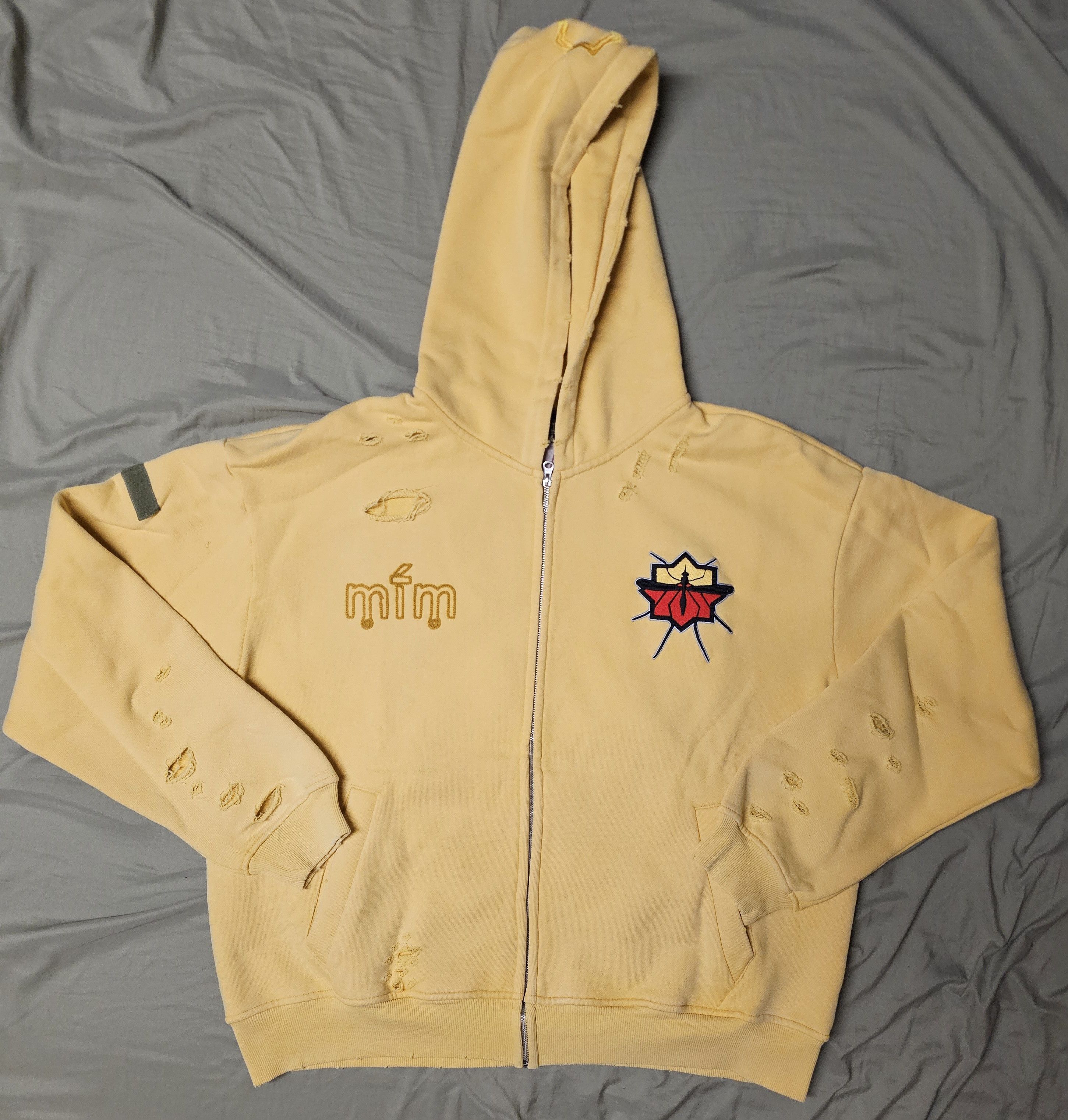 murd333r.fm MURDER FM SPECIAL OPS YELLOW ZIP-UP | Grailed