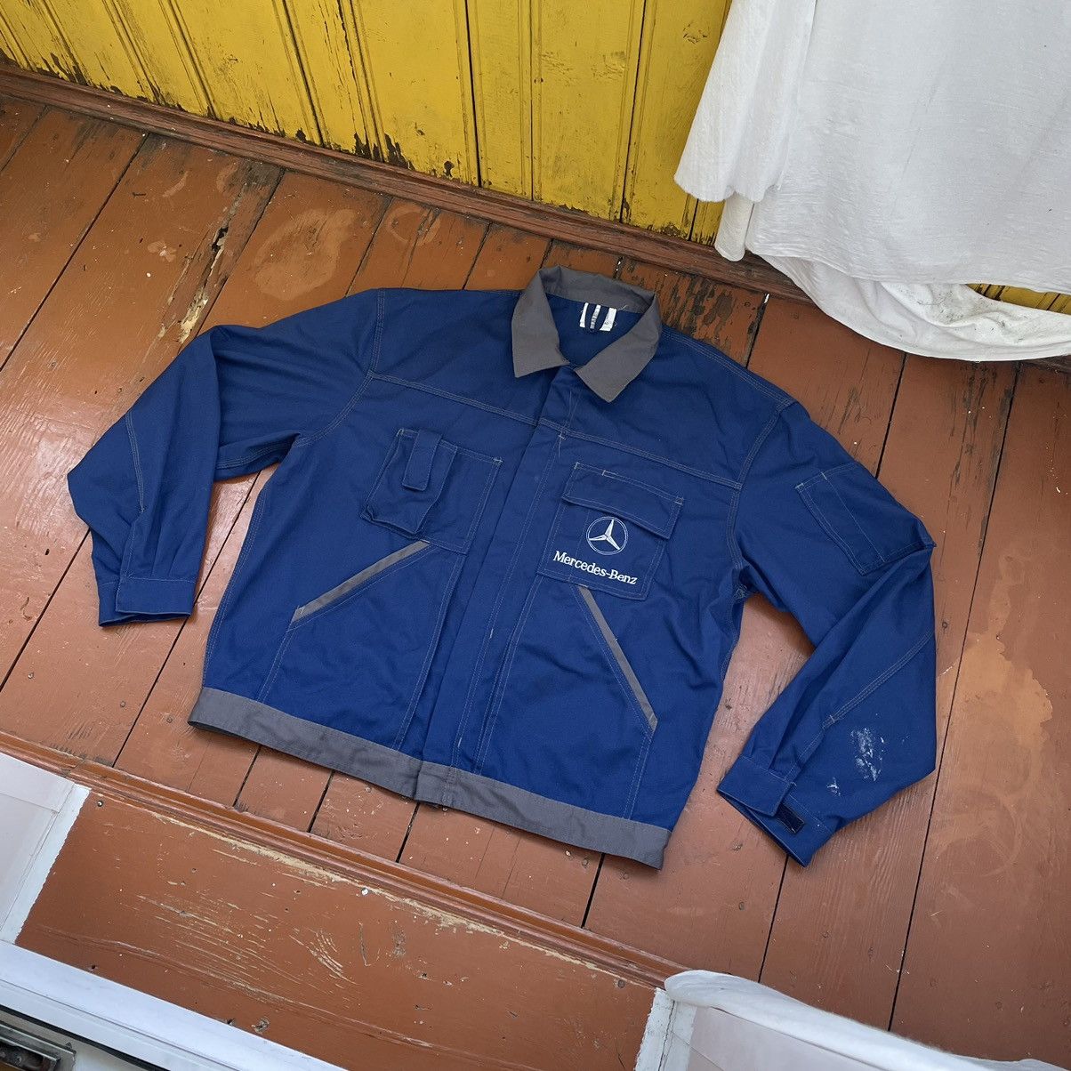 Mercedes Benz × Racing × Vintage Vintage Mercedes Benz work jacket RARE ...