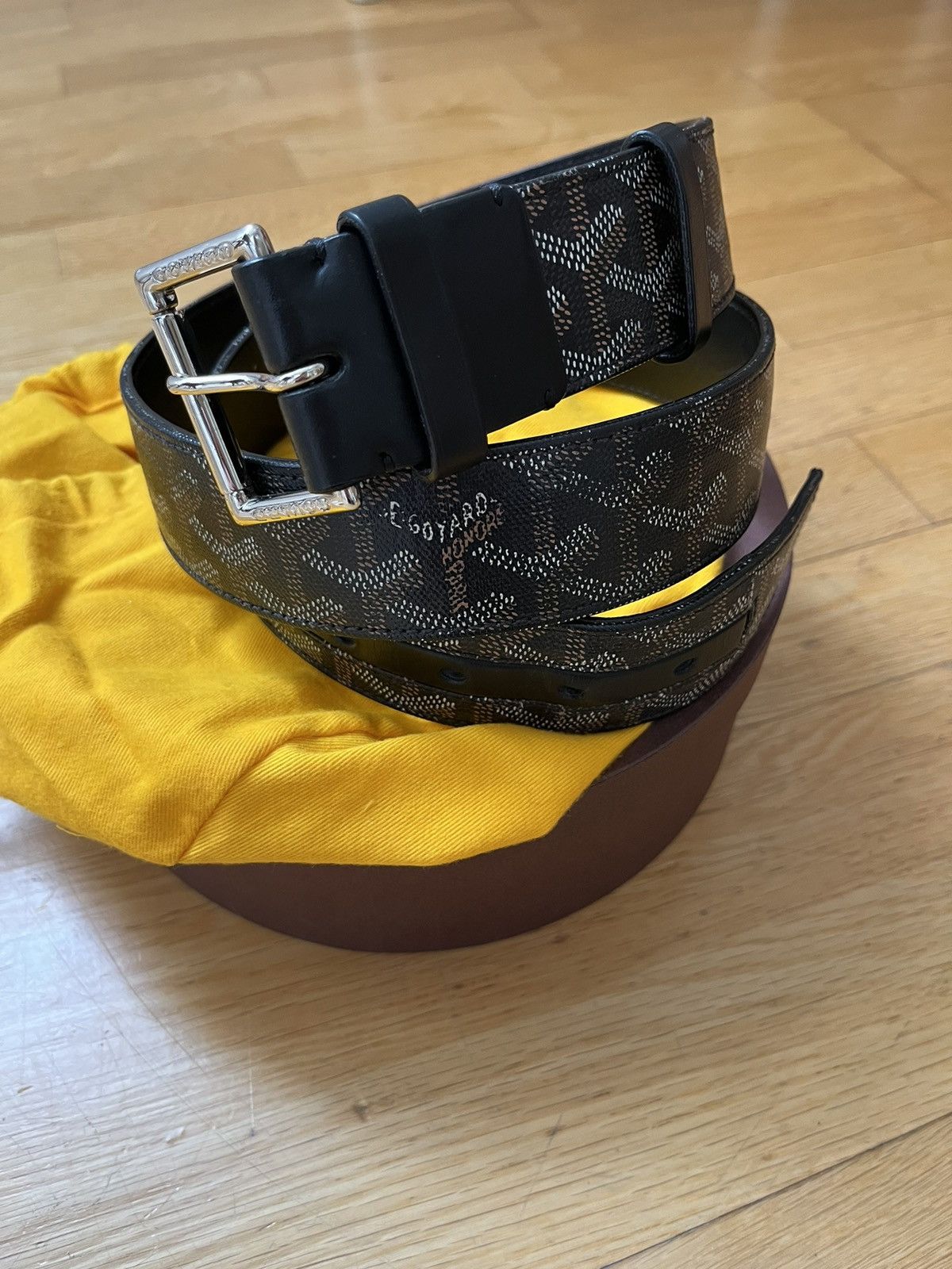 Goyard Goyard Hand Painted Leather Belt | Grailed