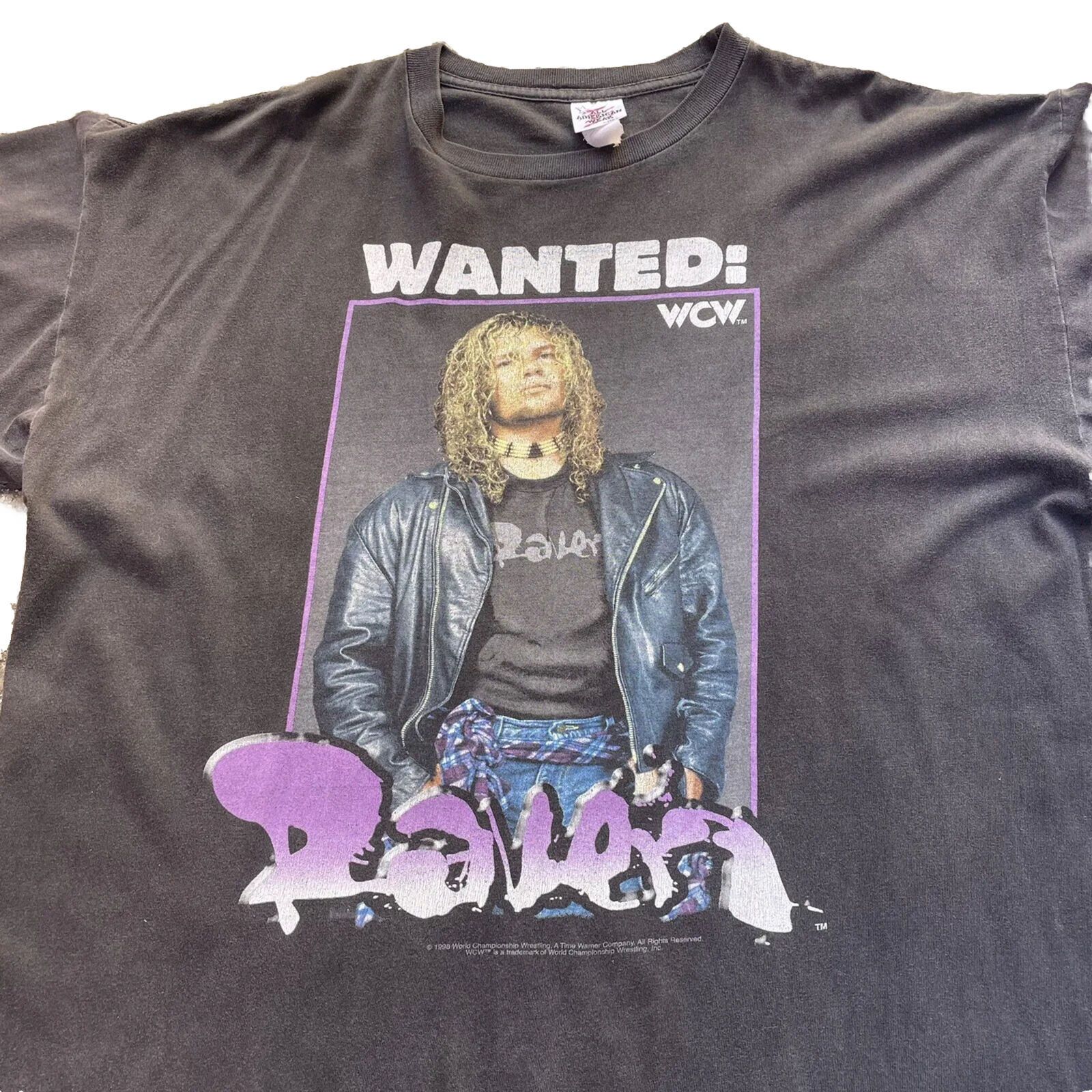 Very Rare × Vintage × Wcw/Nwo Vintage 1998 Rare WCW Raven Wanted Poster ...