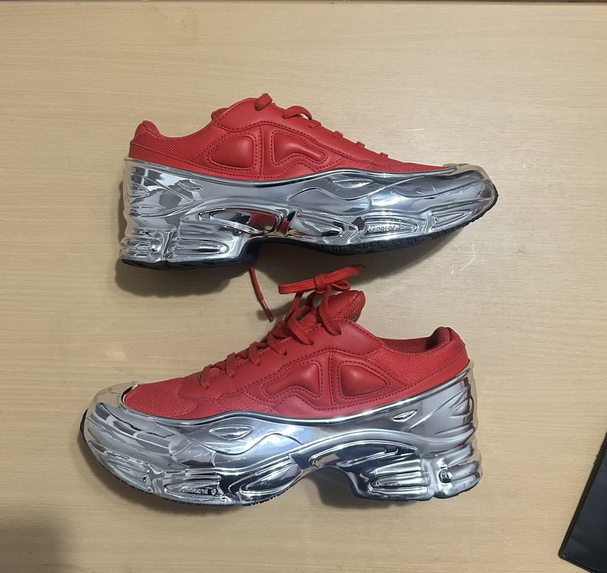 Adidas Raf Simons Red Silver Metallic | Grailed