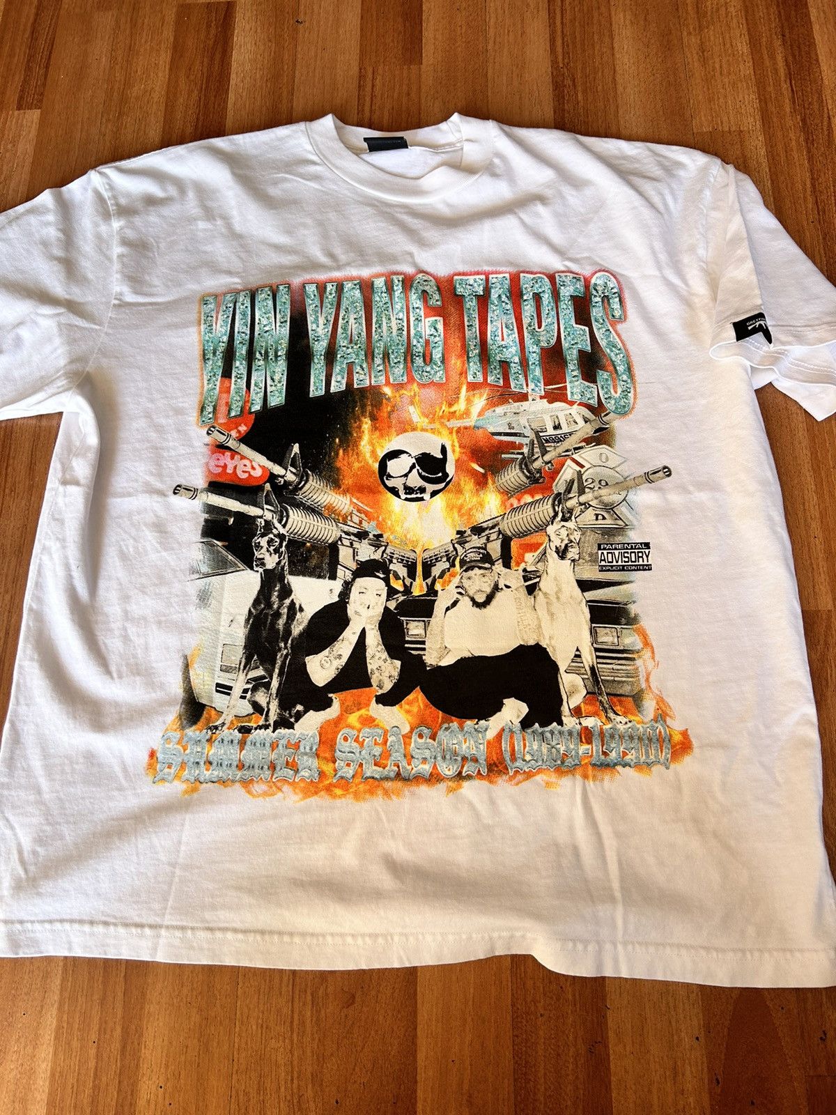 Pouya & $uicideboy$ Merch Yin Yang Tapes Tour shirt White | Grailed