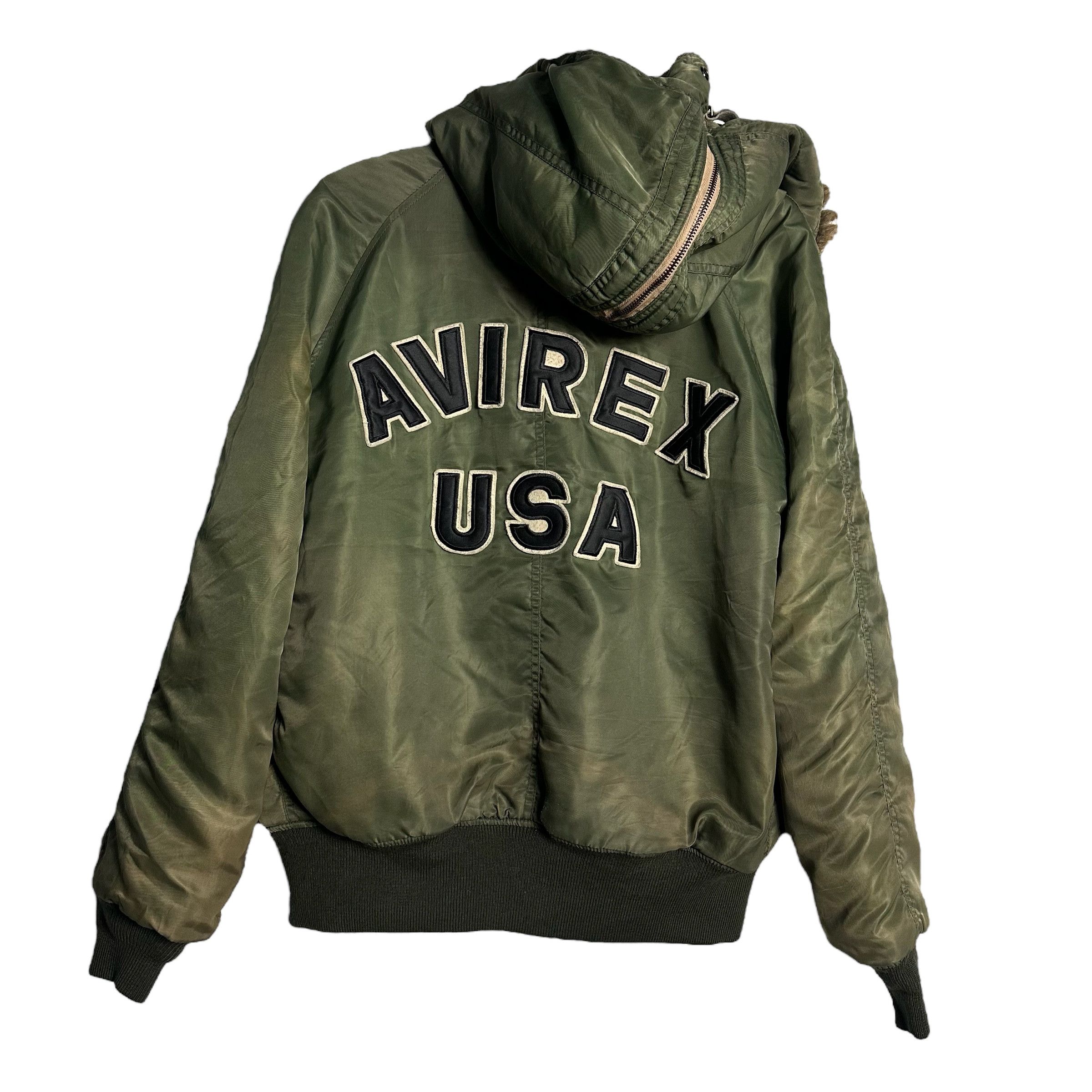 Military 🔥RARE🔥Vintage Avirex USA Aviator Flight Jacket | Grailed