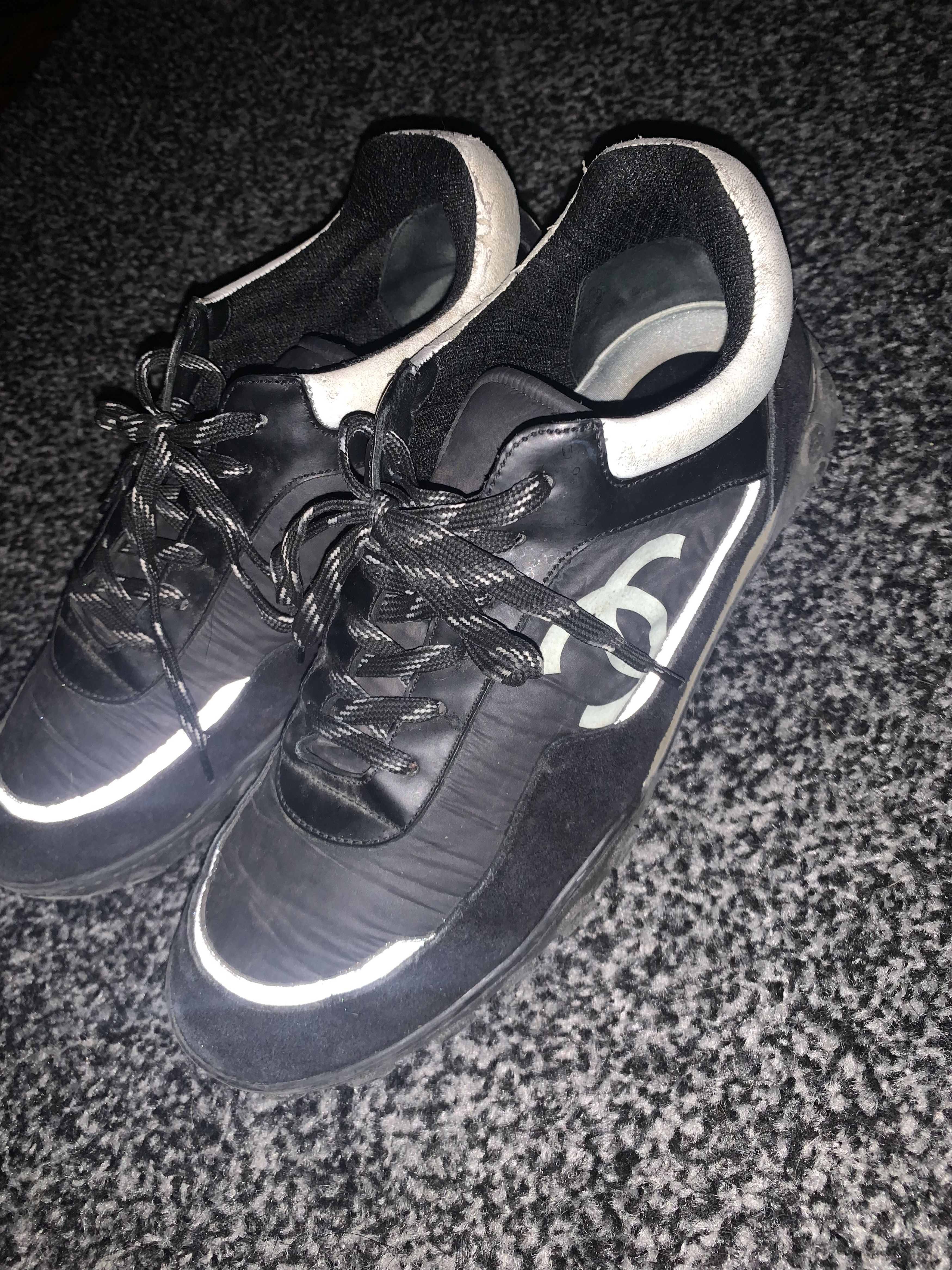 Chanel Black and White Chanel Shoes | Grailed