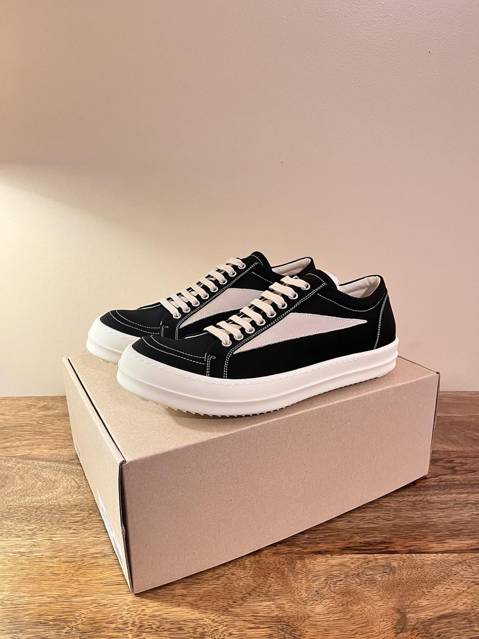 Rick Owens × Rick Owens Drkshdw SS24 LIDO Rick Owens 22oz Denim 'Vans ...