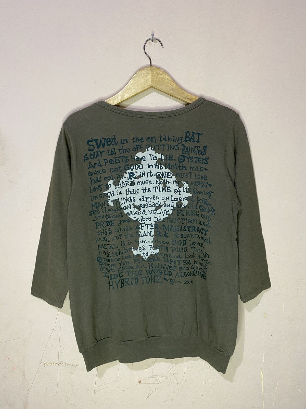 If Six Was Nine 2000s Algonquins Crossover Poem Cardigan | Grailed