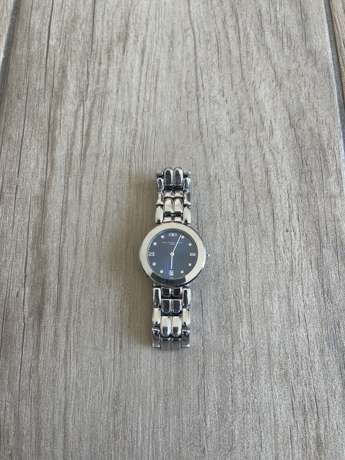 Balenciaga Balenciaga Vintage Quartz Blue Dial Silver Watch | Grailed