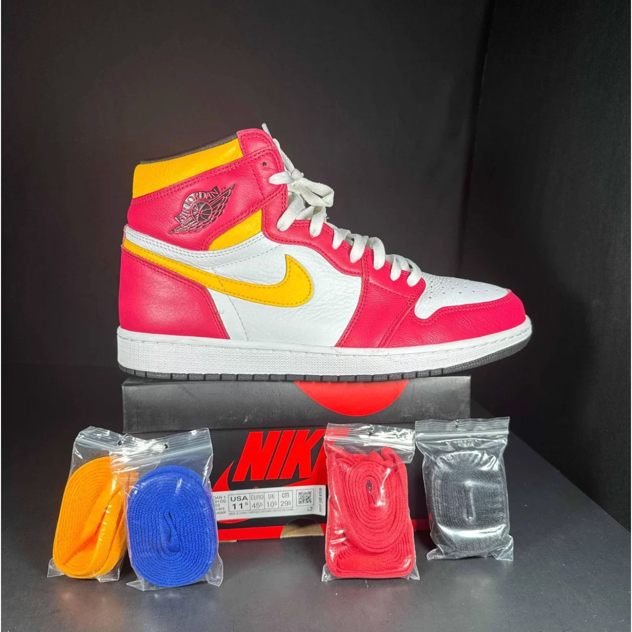 Jordan Brand Air Jordan 1 Retro High OG 'Light Fusion Red' Mens ...