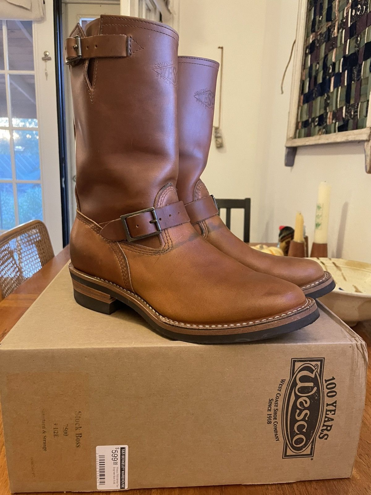 WESCO Wesco 7500 British Tan Engineer Boot size 9.5E | Grailed
