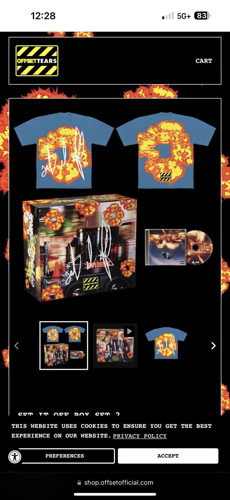 DENIM TEARS Denim tear x Off Set T-shirt | Grailed