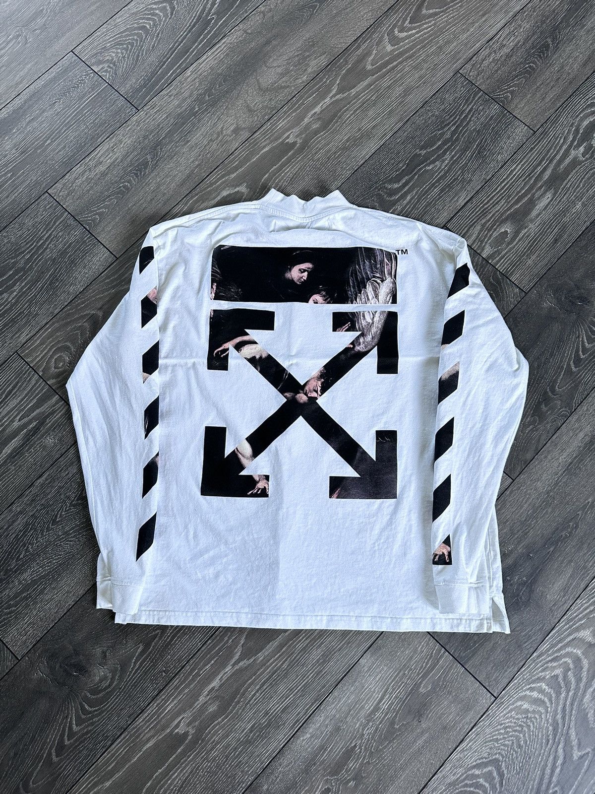Off-White off white caravaggio arrows oversized longsleeve | Grailed