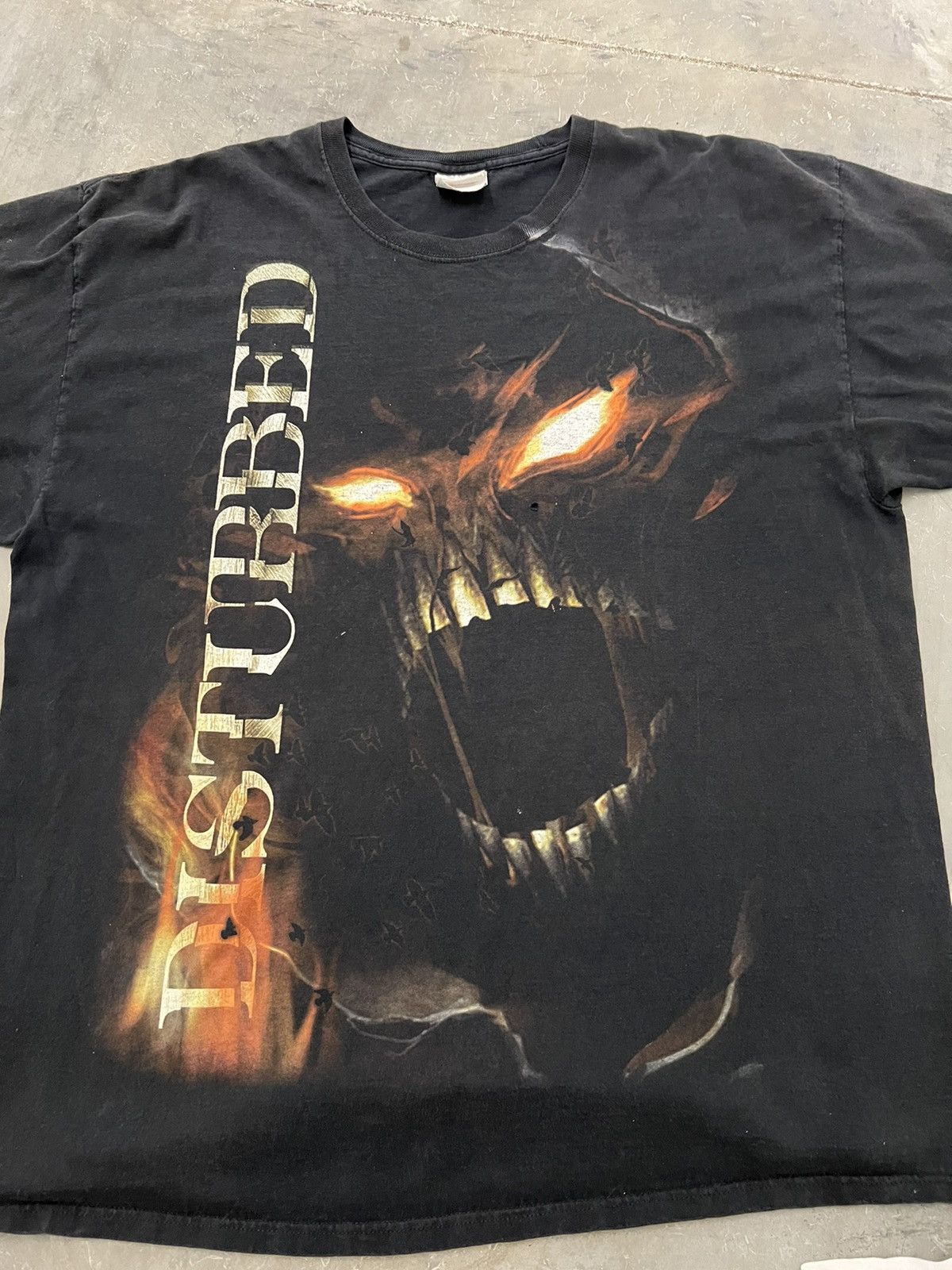 Band Tees × Streetwear × Vintage Vintage disturbed full print band tee ...