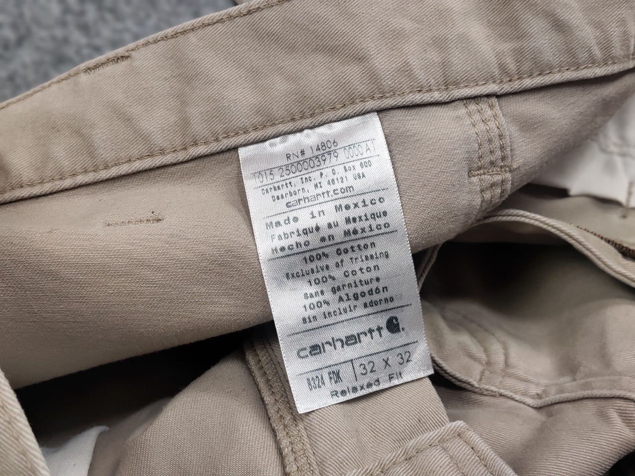 Vintage Vintage 90's Carhartt Pocket Canvas Cargo Pants USA Style | Grailed