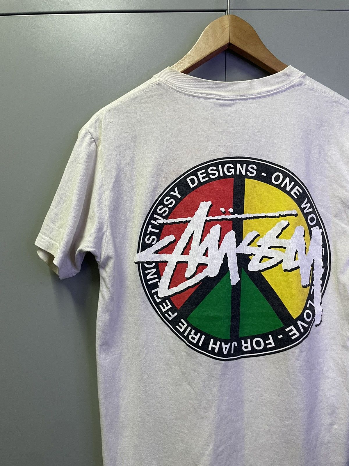 Rare × Stussy × Vintage Vintage Stussy Rasta one world one love | Grailed