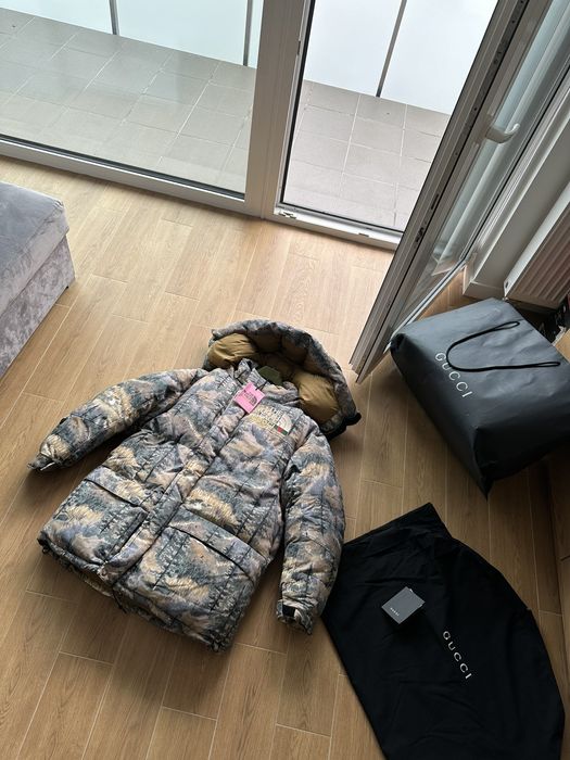 Gucci The north face x Gucci forest jacket puffer | Grailed