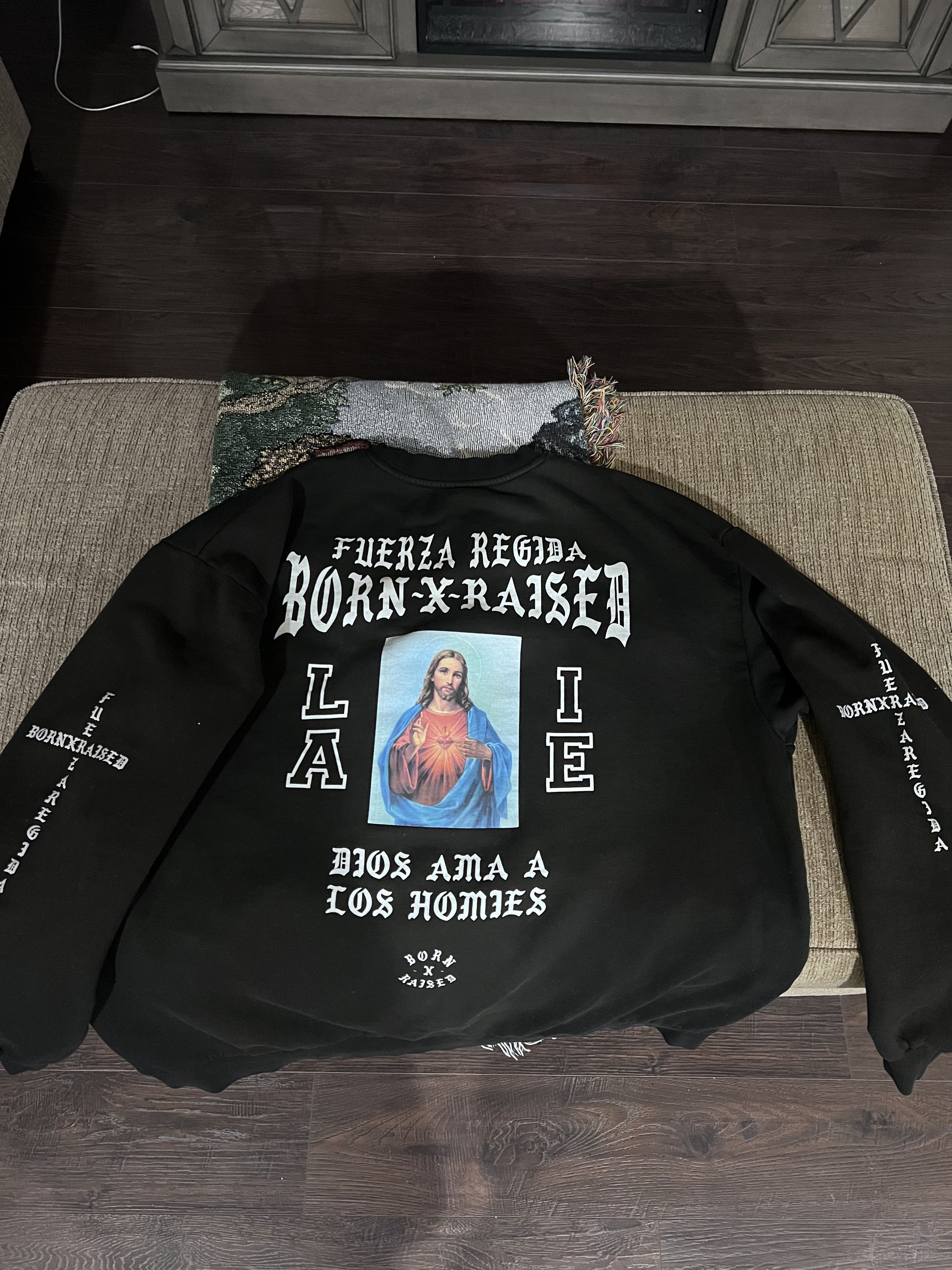 Born X Raised Born X Raised Fuerza Regida Crewneck | Grailed