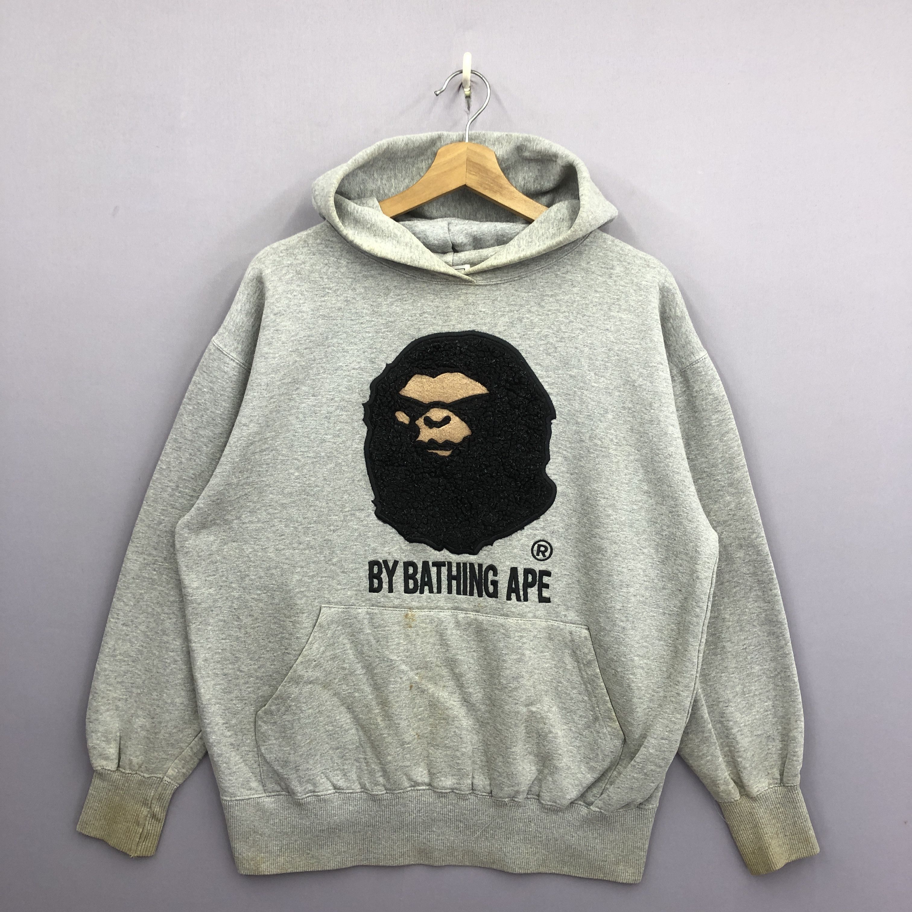 Bape Vintage A Bathing Ape Hooded Sweatshirt BAPE Head Logo Sweat | Grailed
