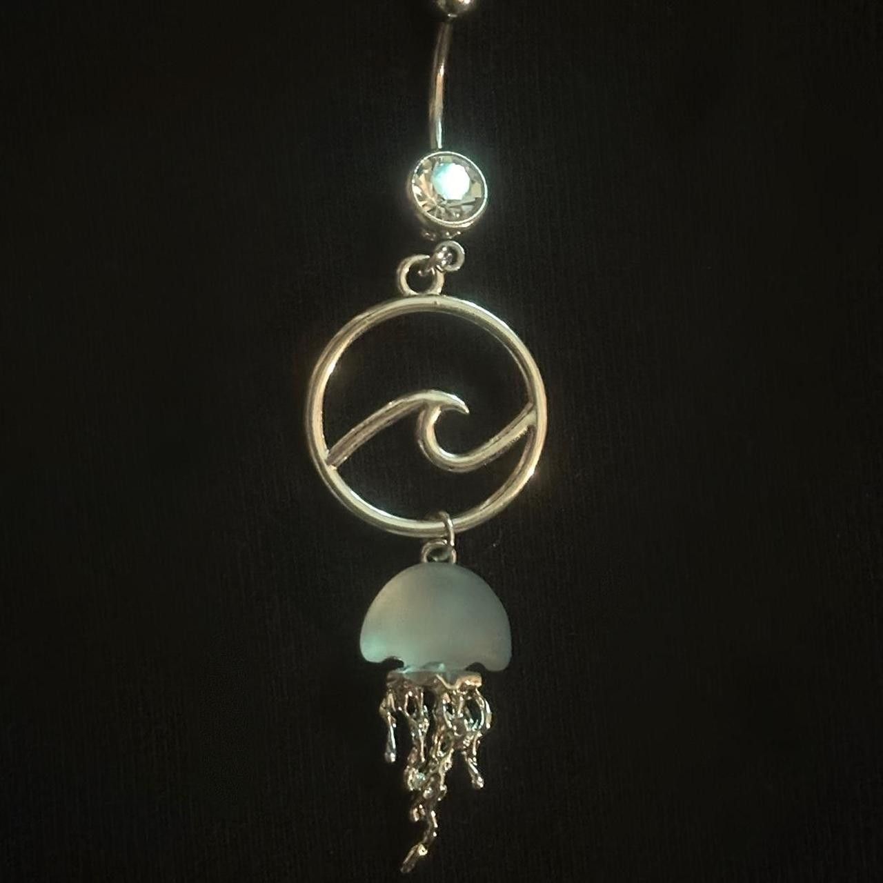 Handmade Beachy ocean wave belly button ring | Grailed