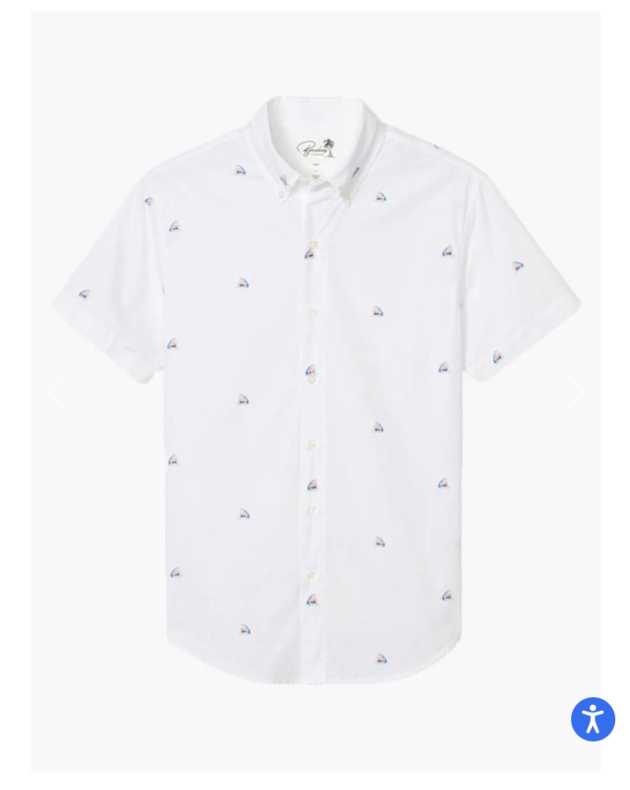 Bonobos Bonobos Shark Print White Button Up | Grailed