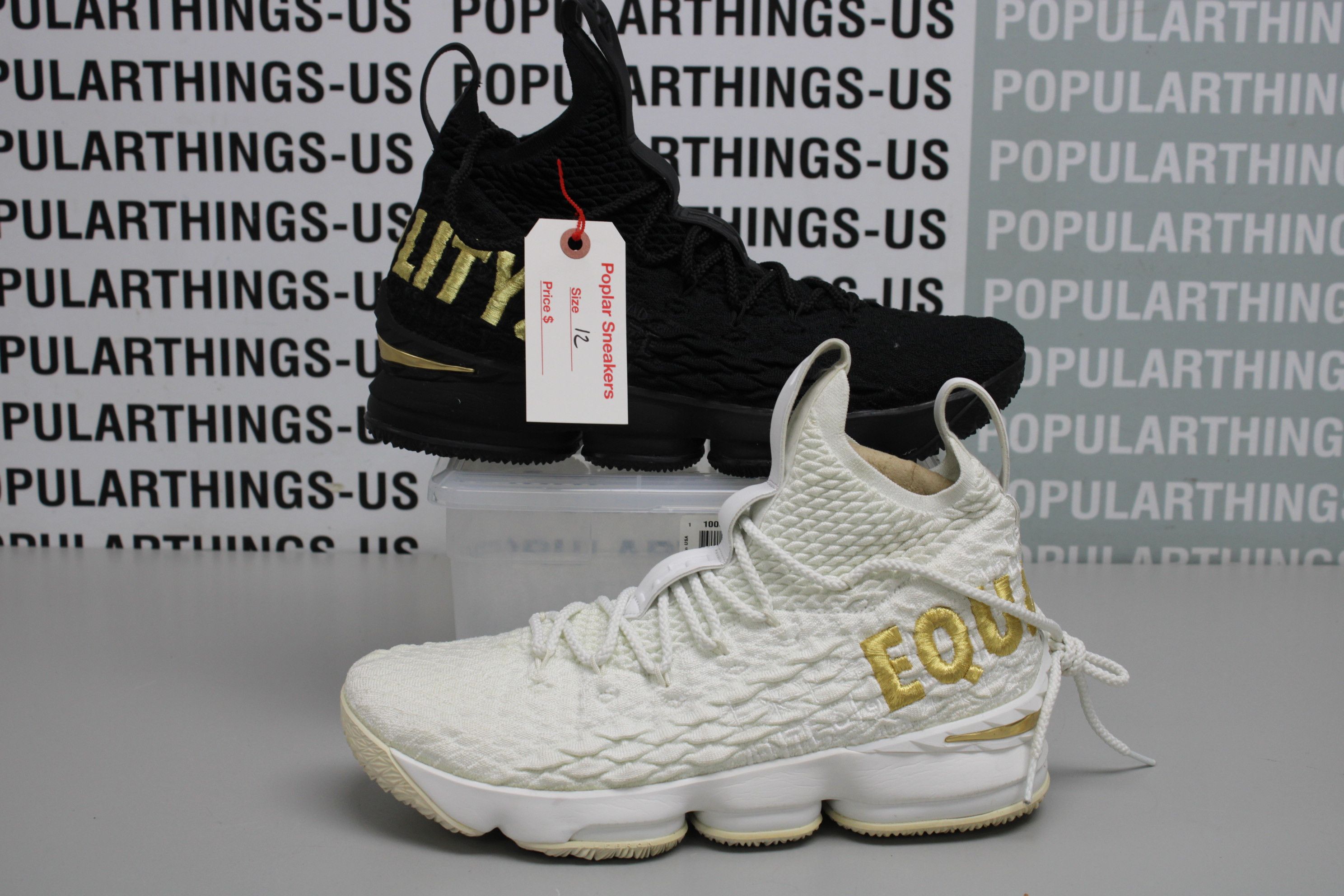 Nike Lebron 15 Equality PE Mismatched Promo Sample Sz 12 | Grailed