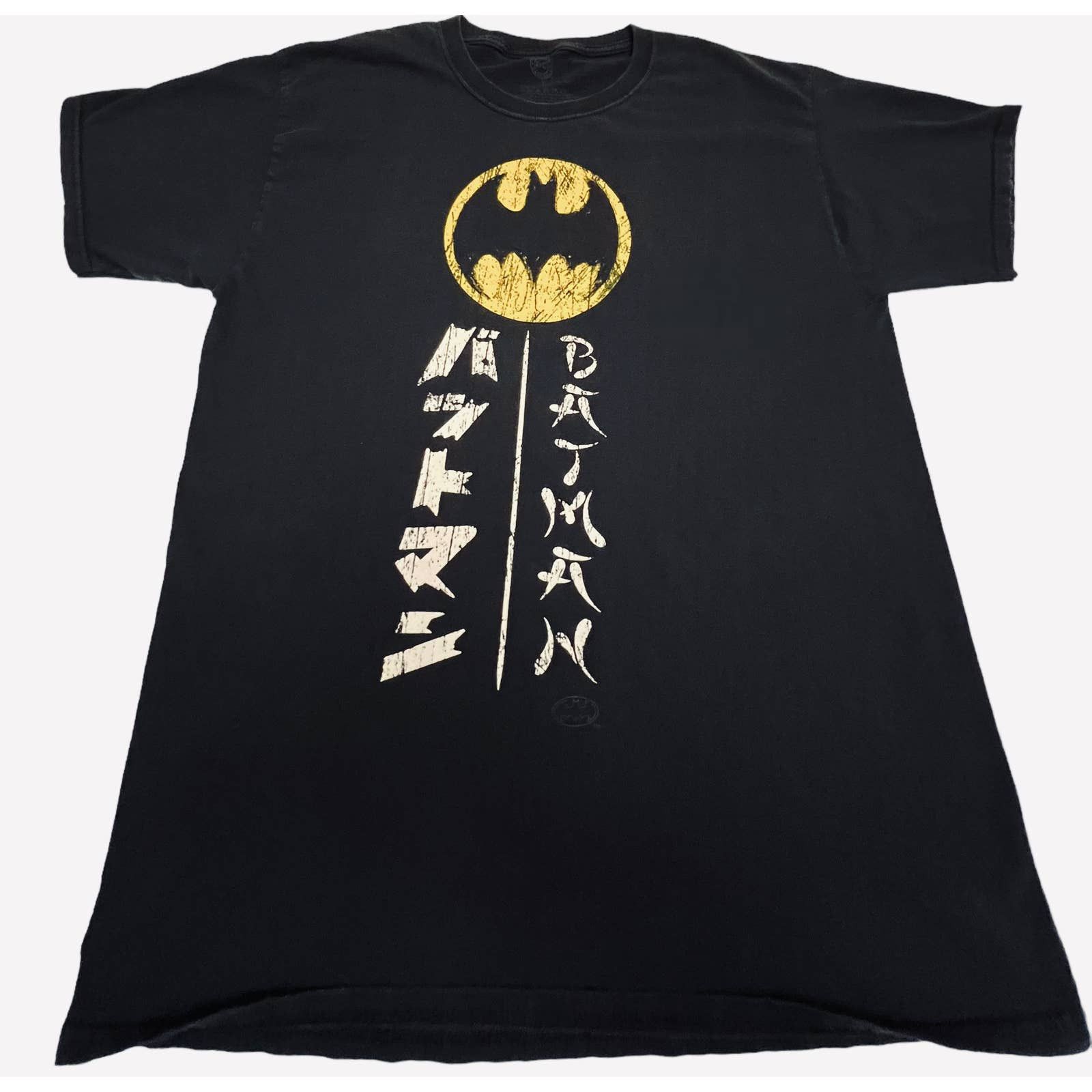 Batman Batman Japanese Writing Logo Symbol Black T-Shirt Large | Grailed