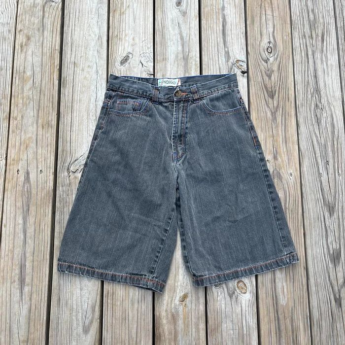 Vintage Vintage Y2k Baggy Denim shorts grey stone washed jorts | Grailed
