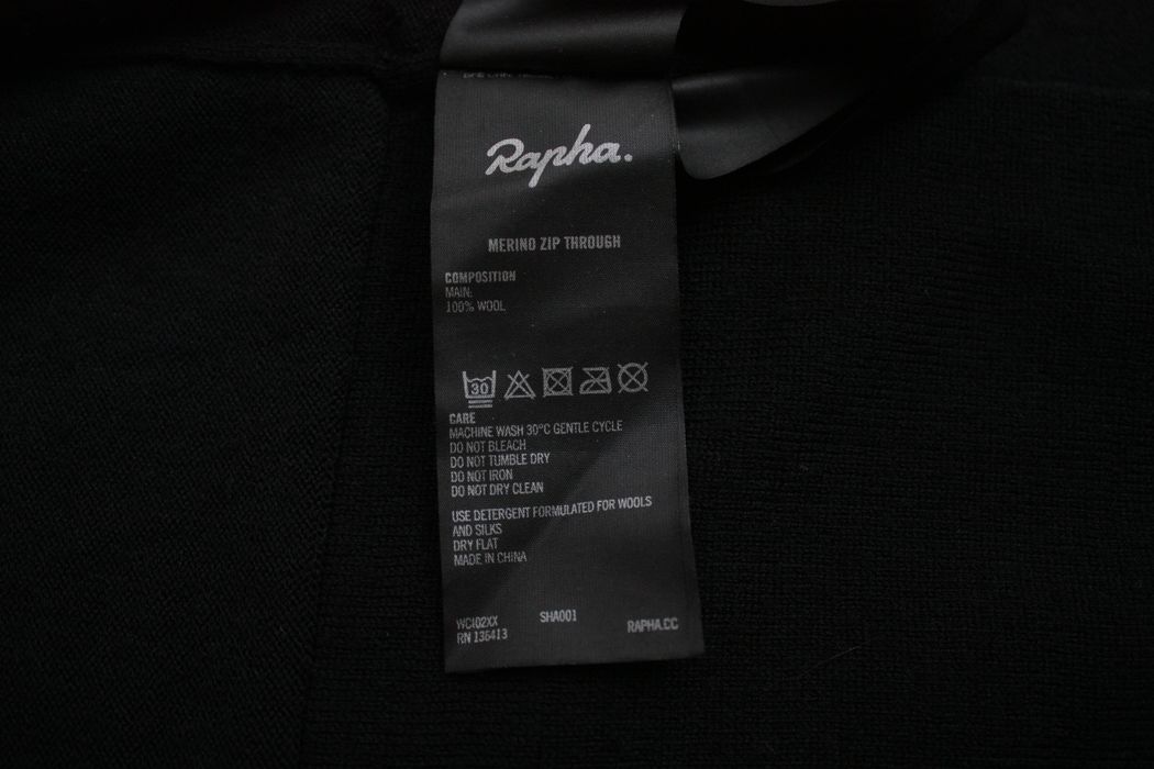 Rapha Rapha Merino Zip Through Black XL | Grailed