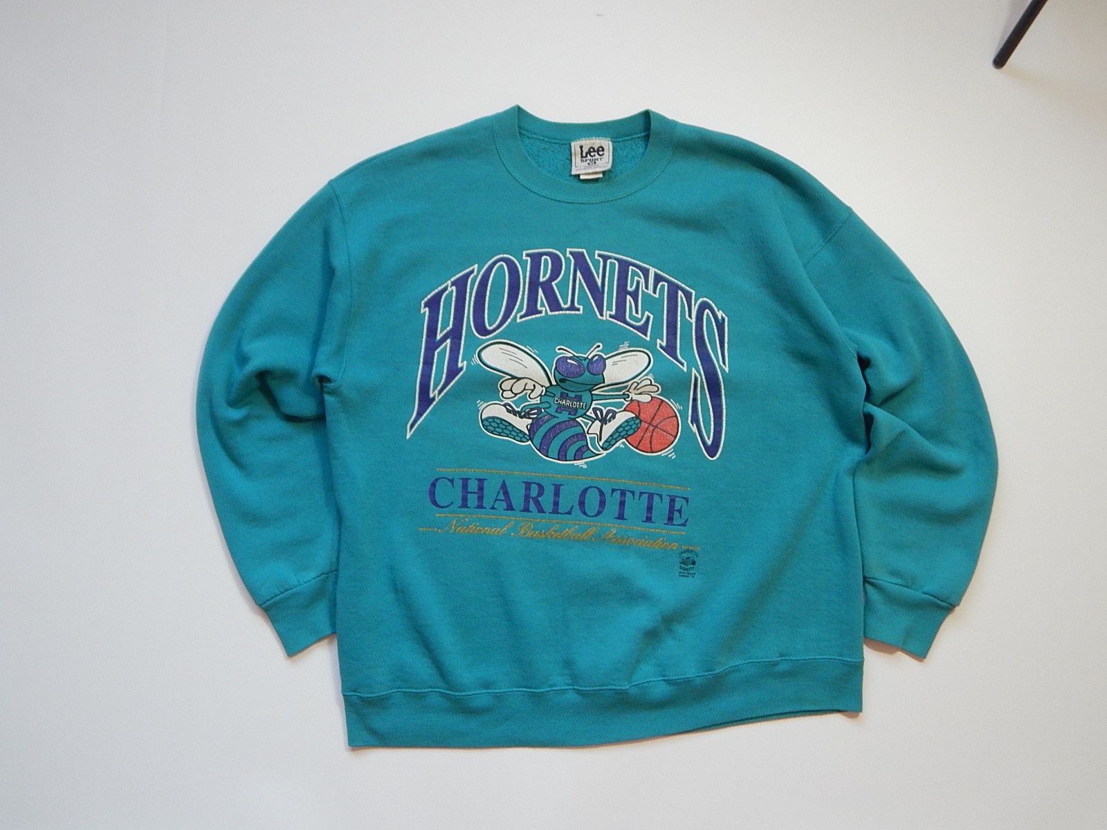 Lee × Made In Usa × Vintage vintage charlotte hornets nba lee sport ...