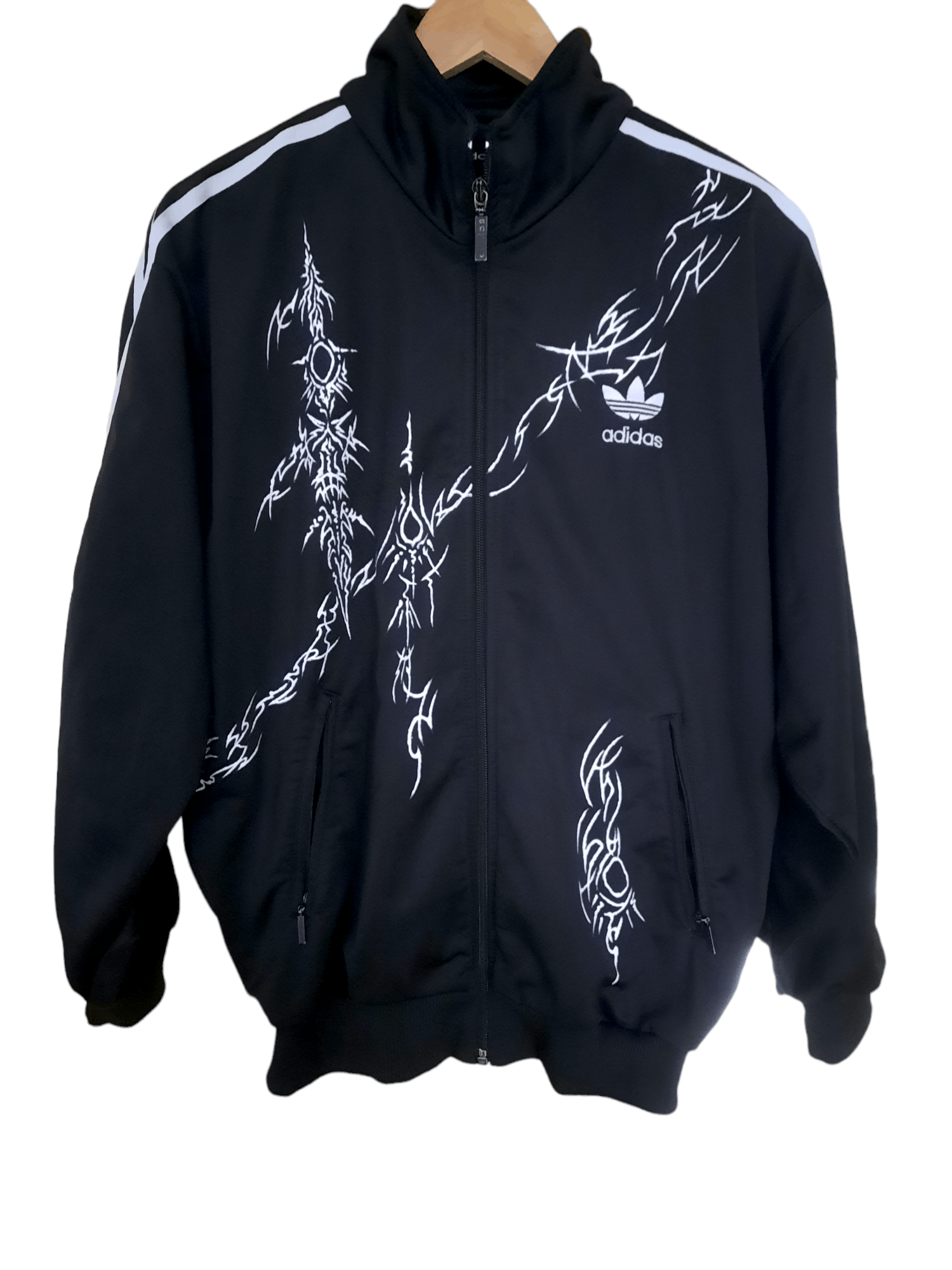 Adidas × Avant Garde × Custom Jacket Cyber Sigilism Adidas Custom Made ...