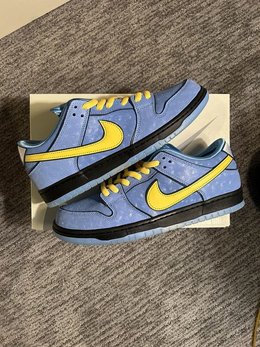 Nike Nike sb dunk low Power-Puff Blue | Grailed