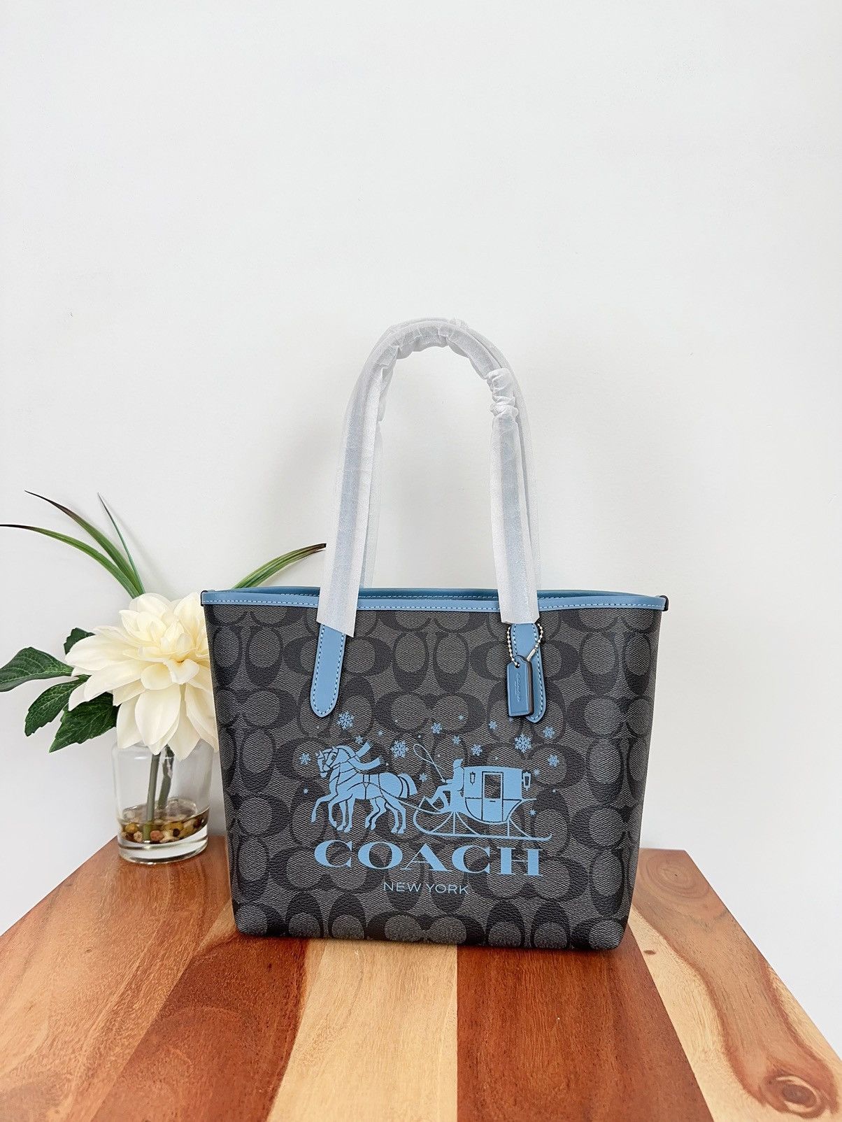 Coach Coach Mini City Tote In Signature Canvas W Horse And Sleigh | Grailed